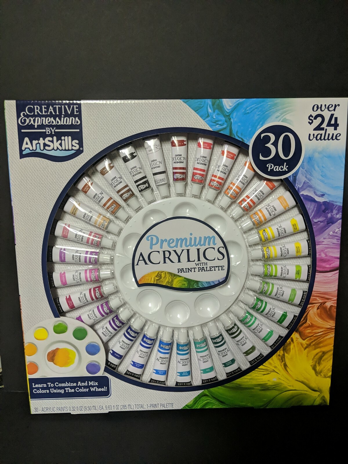 ArtSkills 30 Piece Premium Acrylic Paint Set with Paint Palette | eBay