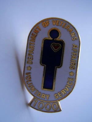 Department of Veterans Affairs Voluntary Service Pin 1000 | eBay