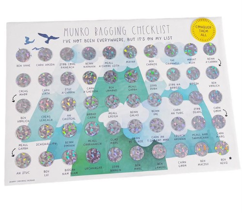 Munro Bagging Scratch Off Poster - Conquer Them All! | eBay