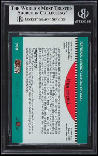 1990-91 Pro Set - Leon Stickle #700 (RC) for sale online | eBay
