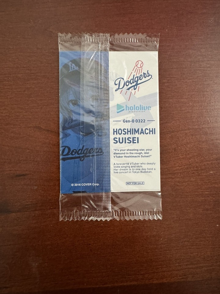 2024 Los Angeles LA Dodgers Hololive Night Promotional Baseball Card ...