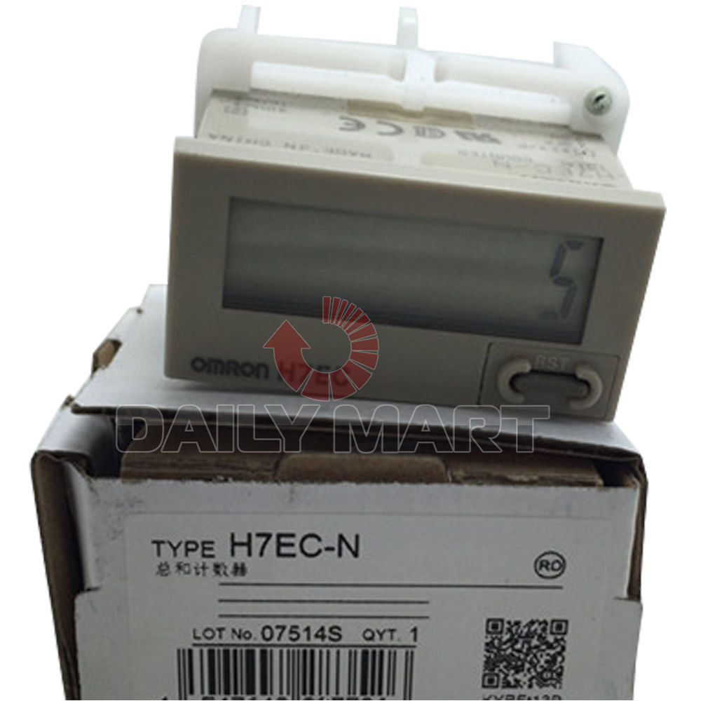 New in Box Omron H7EC-N Digital Miniature Total Counter Totalizer H7ECN ...