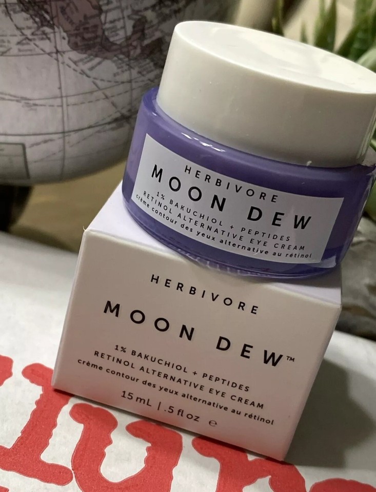 HERBIVORE Moon Dew 1% Bakuchiol Retinol Alternative Eye Cream .05 oz ...