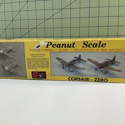 Sterling Peanut Scale Corsair-Zero Balsa Flying Scale Models Kit P4 New ...