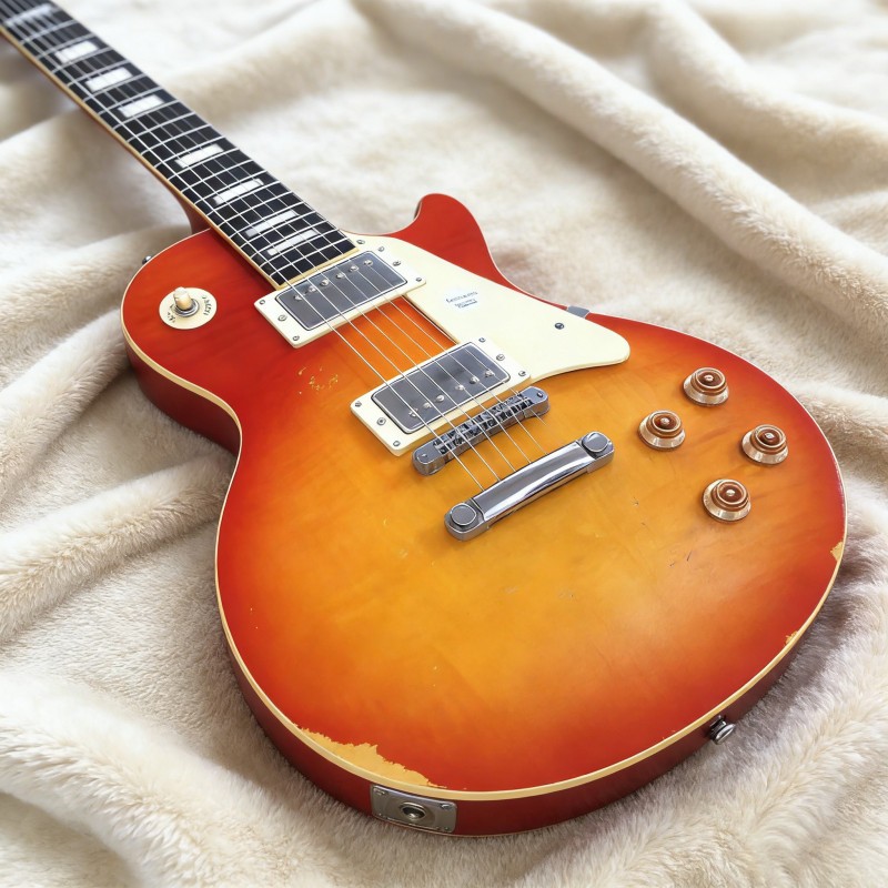 LP electric guitar yellow aged relics aged ABR bridge | eBay