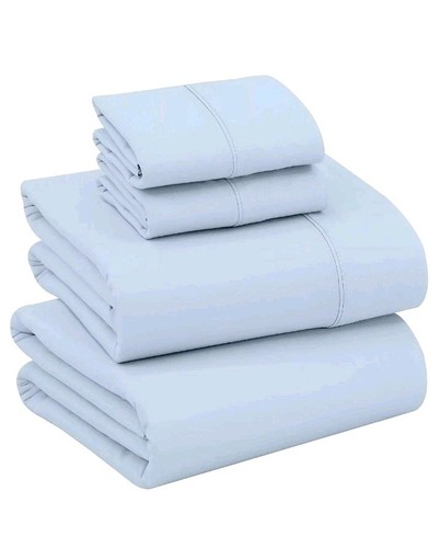 Deluxe Hotel 400 Thread Count 100% Cotton Sateen BedSheet Set Queen ...