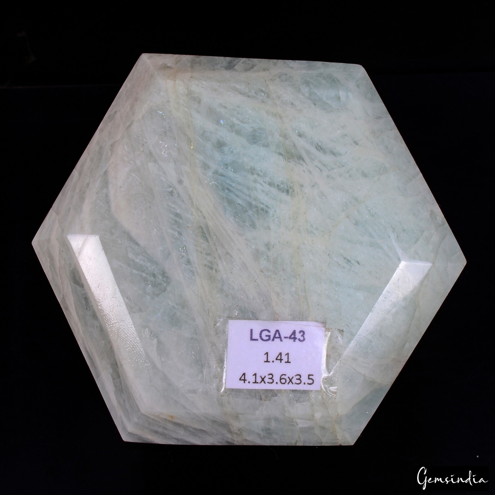 1.4 Kg Natural Untreated Green Beryl Aquamarine Hexagon Cut Loose Huge ...
