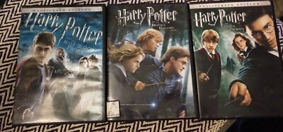 Harry Potter DVDs Half Blood Prince Deathly Hollows Part 1 Order Of The ...