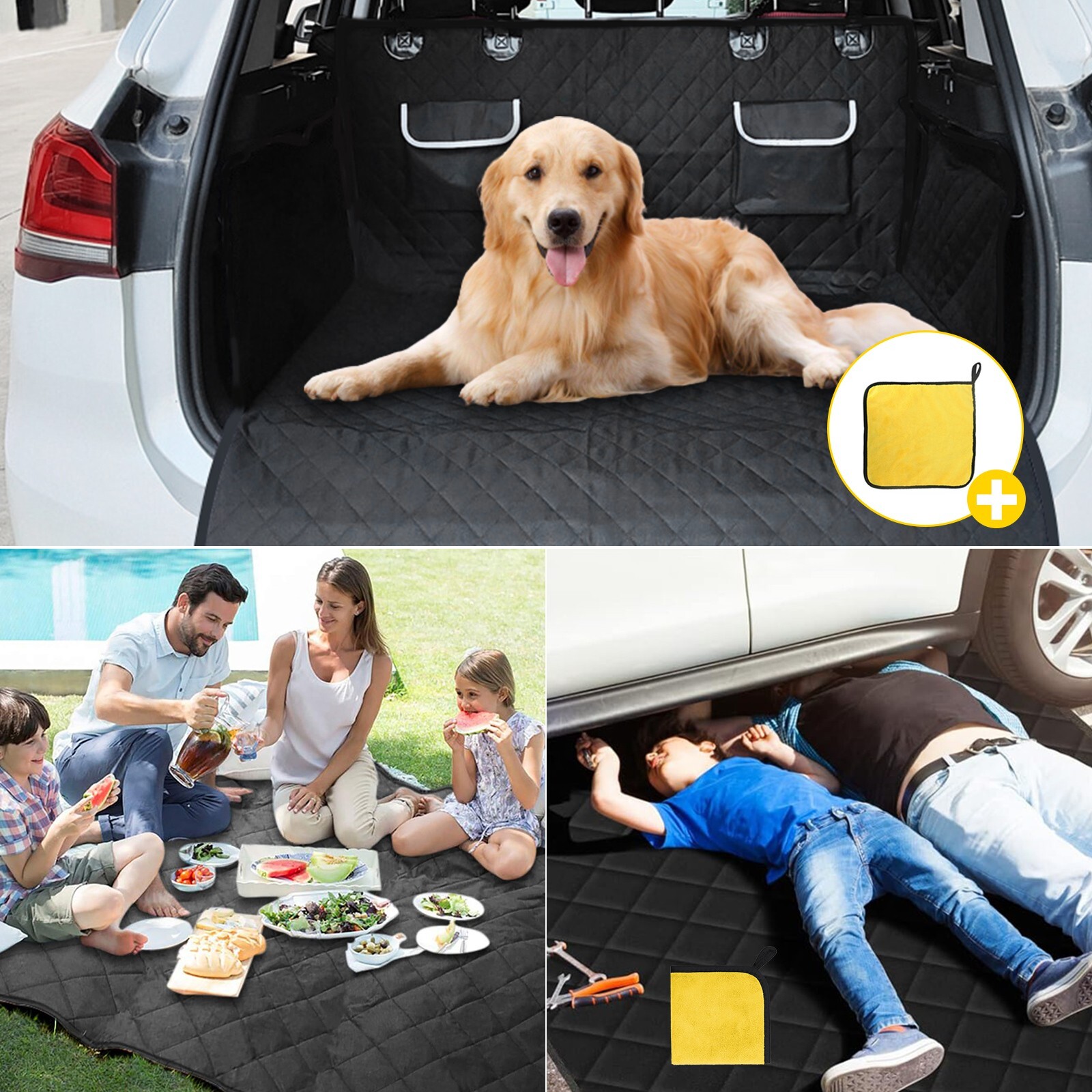 Heavy Duty Quilted Boot Liner Mat Dog Protector For VOLVO XC40 EC40 ...
