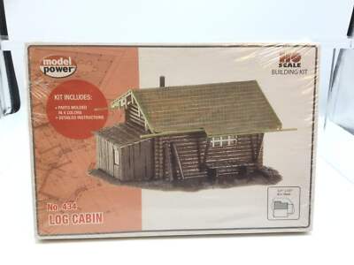 Model Power 434 HO Gauge Log Cabin Plastic Kit | eBay UK
