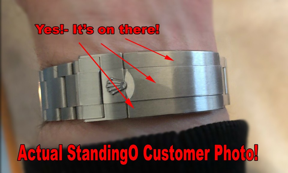 For-Rolex NEW Submariner 124060 126610 41 HD Clear Protector Clasp ‘n ...