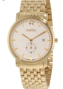 Mens Roamer Odeon watch in a stylish gold-plated 931853481590 RRP £475 ...