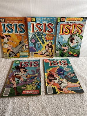 Lot Of 5 THE MIGHTY ISIS #1,#3,#4,#6,#8 DC COMICS 1976-1977 TV COMIC | eBay
