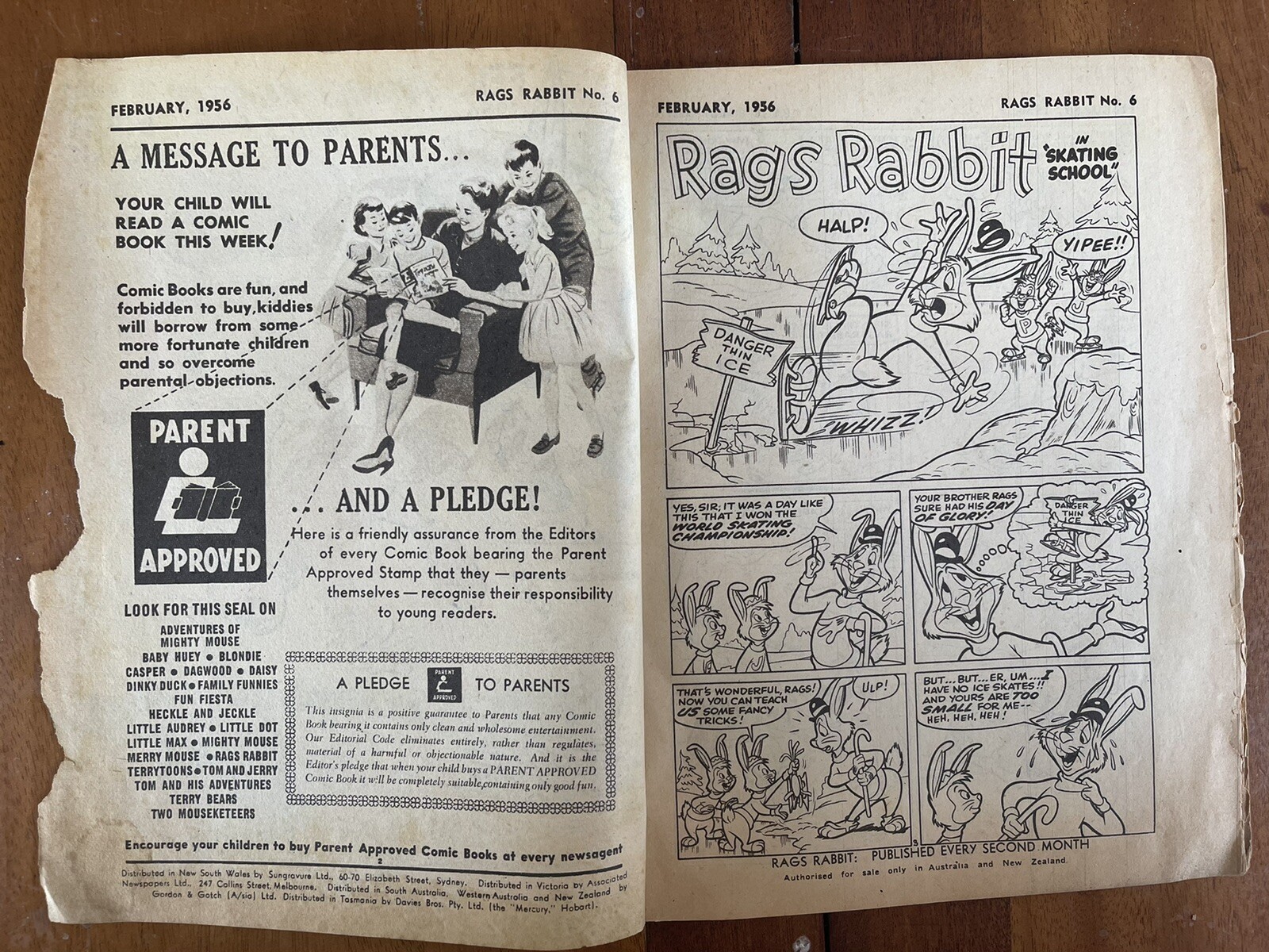 Rags Rabbit Comic No.6 1956 | eBay