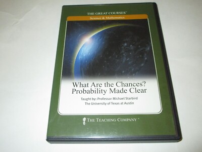 THE GREAT COURSES WHAT ARE THE CHANCES? PROBABILITY 2-DISC DVD USED ...