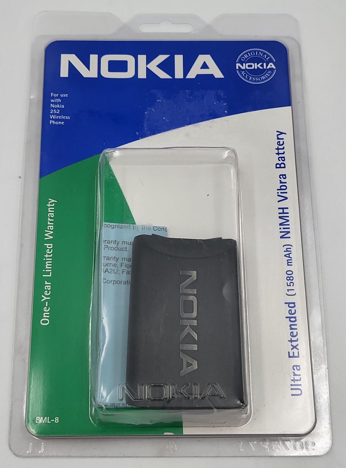 Nokia BMH-3 Replacement Battery for 252 Wireless Phone 1580mAh - New | eBay