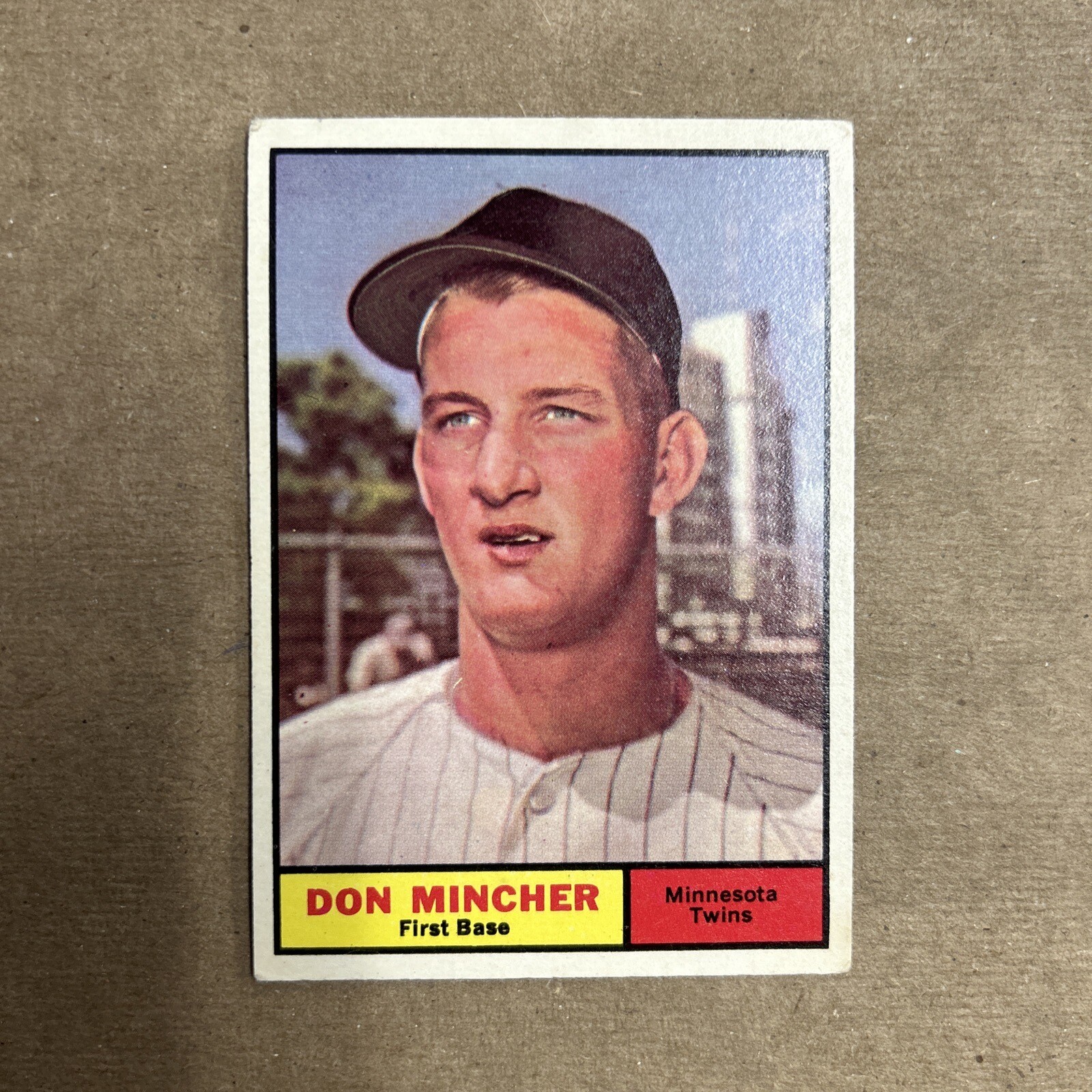 1961 Topps Baseball Don Mincher Minnesota Twins Card #336 | eBay