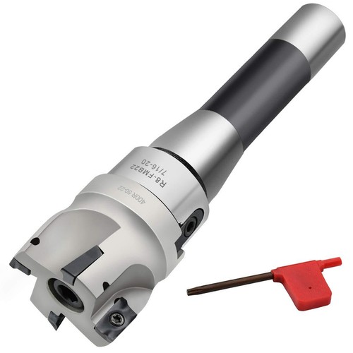 Super Heavy Duty R8 Fmb22 7/16 Straight Shank Arbor 400r Face End Mill ...