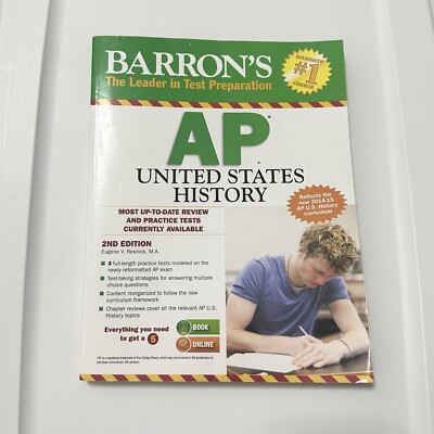 Barron’s AP United States History, 2nd Edition Textbook Great condition ...