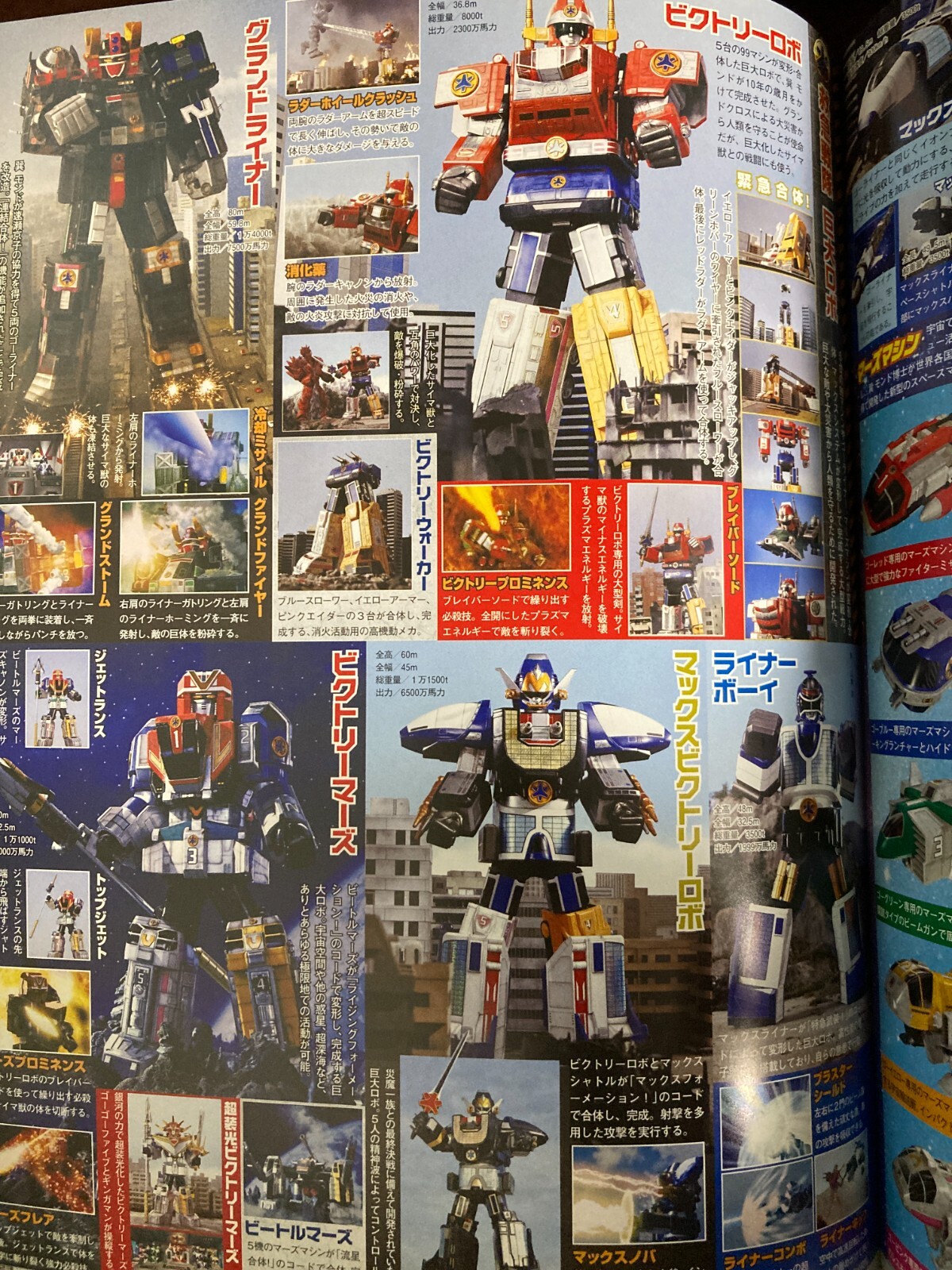 GoGoFive 1999 Official Guide Book Japanese Super Sentai Tokusatsu Power ...