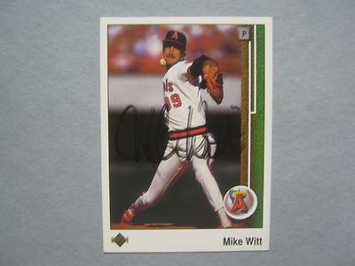 MIKE WITT Angels/Yankees Signed 1989 Upper Deck Card | eBay