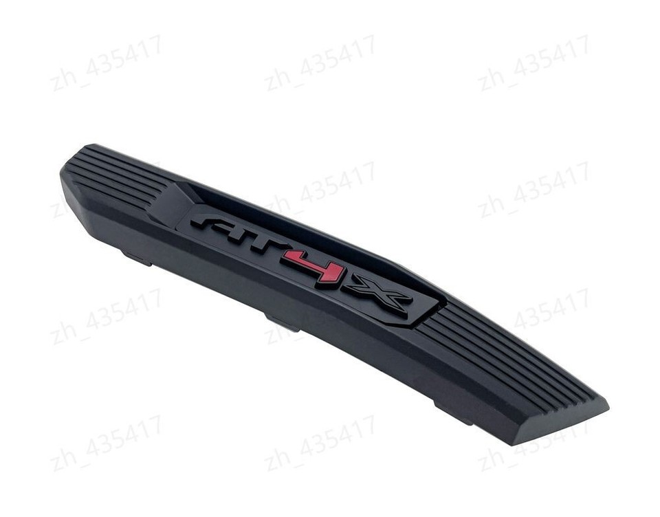 Matte RED Front Bumper Grille AT4X Emblem Fit GMC 2022 - 23 Sierra 1500 ...