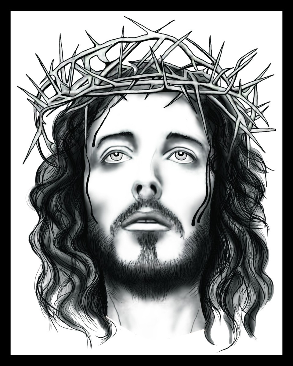Jesus Face Outline