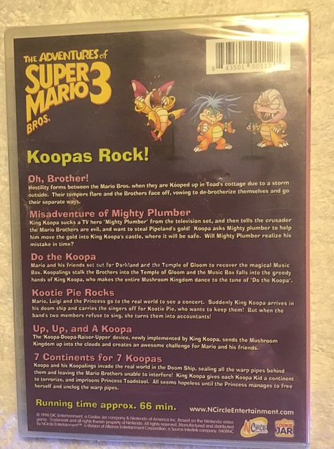 The Adventures of Super Mario Bros. 3 Koopas Rock DVD 6 Episodes ...