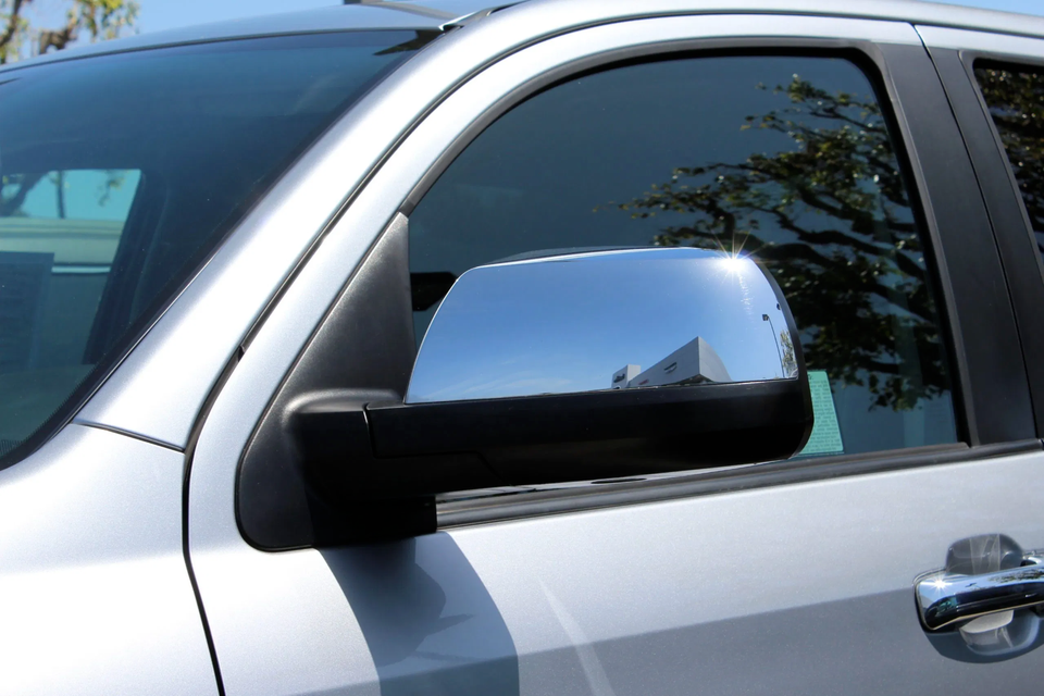 Chrome Side Mirror Upper Top Half Cover for 2007-2021 Toyota Tundra ...