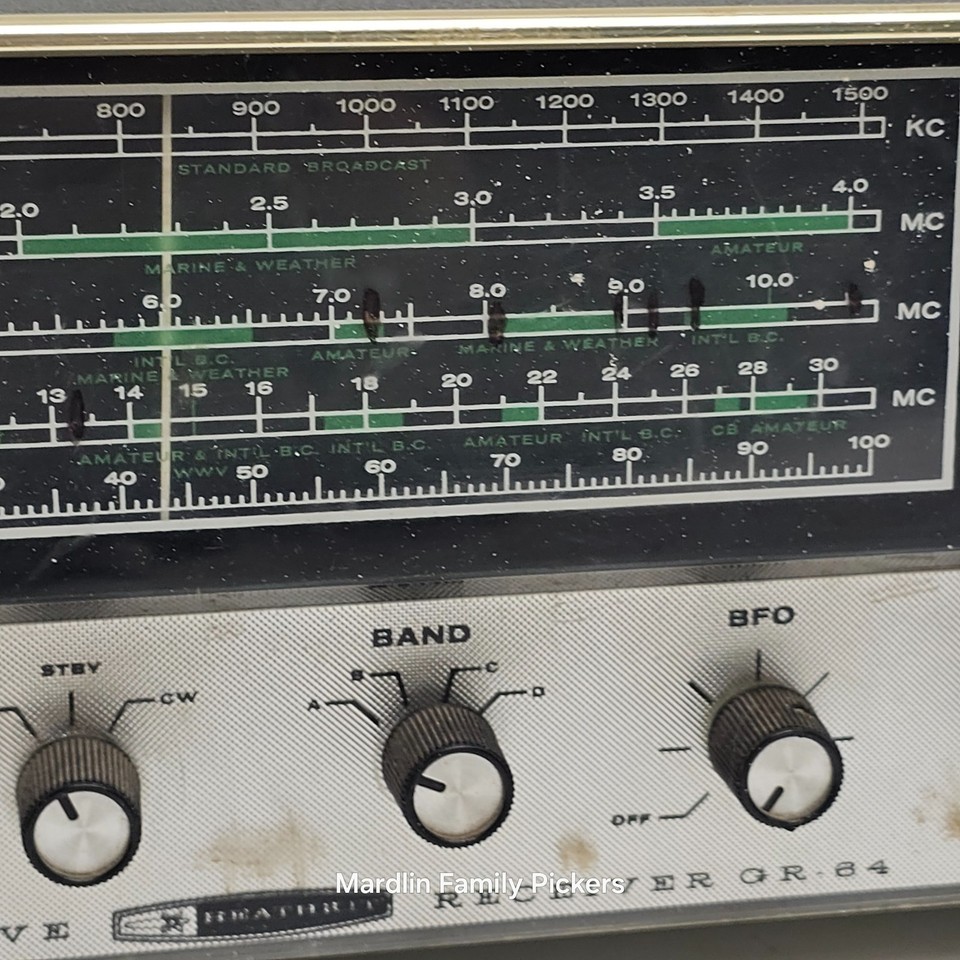 Heathkit GR-64 Shortwave Receiver 4-Band Vintage Ham Radio For Parts As ...