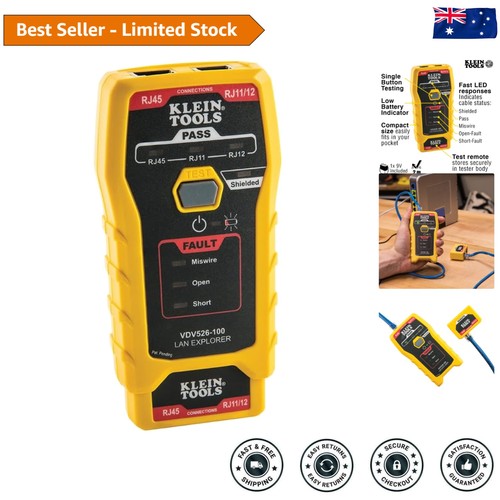 Effortless Network Setup - Compact Data Cable Tester with Fast LED ...