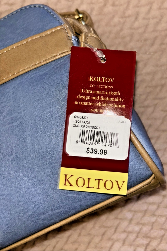 Koltov Collection Blue Shoulder Purse New With Tags Original $39.99 | eBay