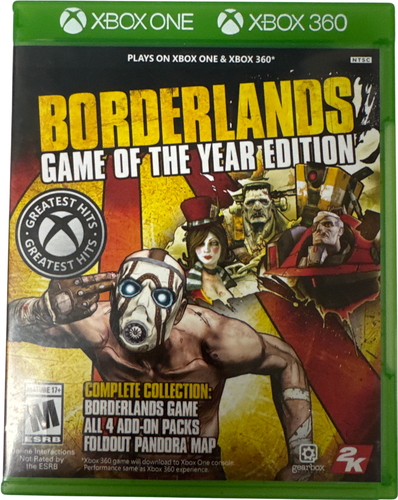 Borderlands Game of the Year Edition 2 Disc Set for Xbox One and Xbox ...