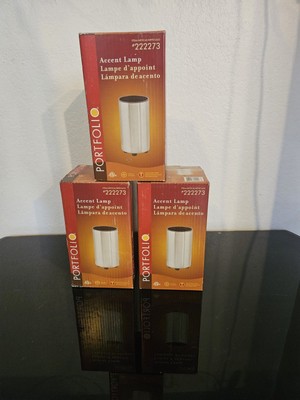 Qty~3~Portfolio Accent Lamp Brushed Nickel 6.5" | eBay