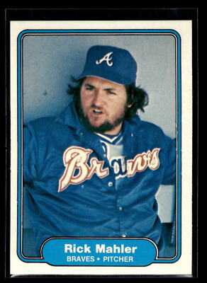 1982 Fleer Baseball #440 Rick Mahler Rookie "Set Break" Mint Atlanta ...