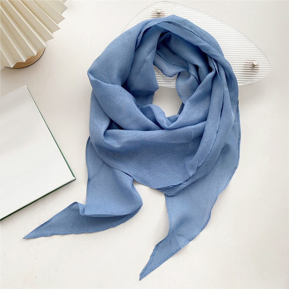 50*175cm Solid Color Scarf Women's Neck Scarf Fashion Shawls Wraps Soft ...