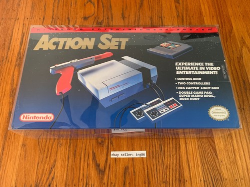 Nintendo NES Action Set console system complete in box protector bags ...