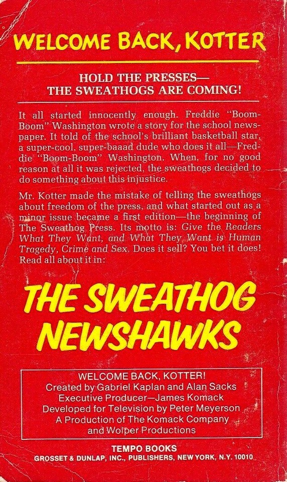 WELCOME BACK, KOTTER "THE SWEATHOG NEWSHAWKS" ~ (1976) ~ *** HUMOR ...