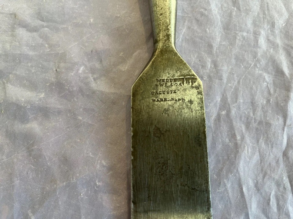 VINTAGE WELLET & WILCOX 1 7/16 INCH WIDE PAIRING SOCKET CHISEL - VERY ...