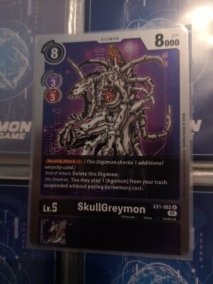 Skullgreymon Digimon Card Game English Ex1-062 | eBay