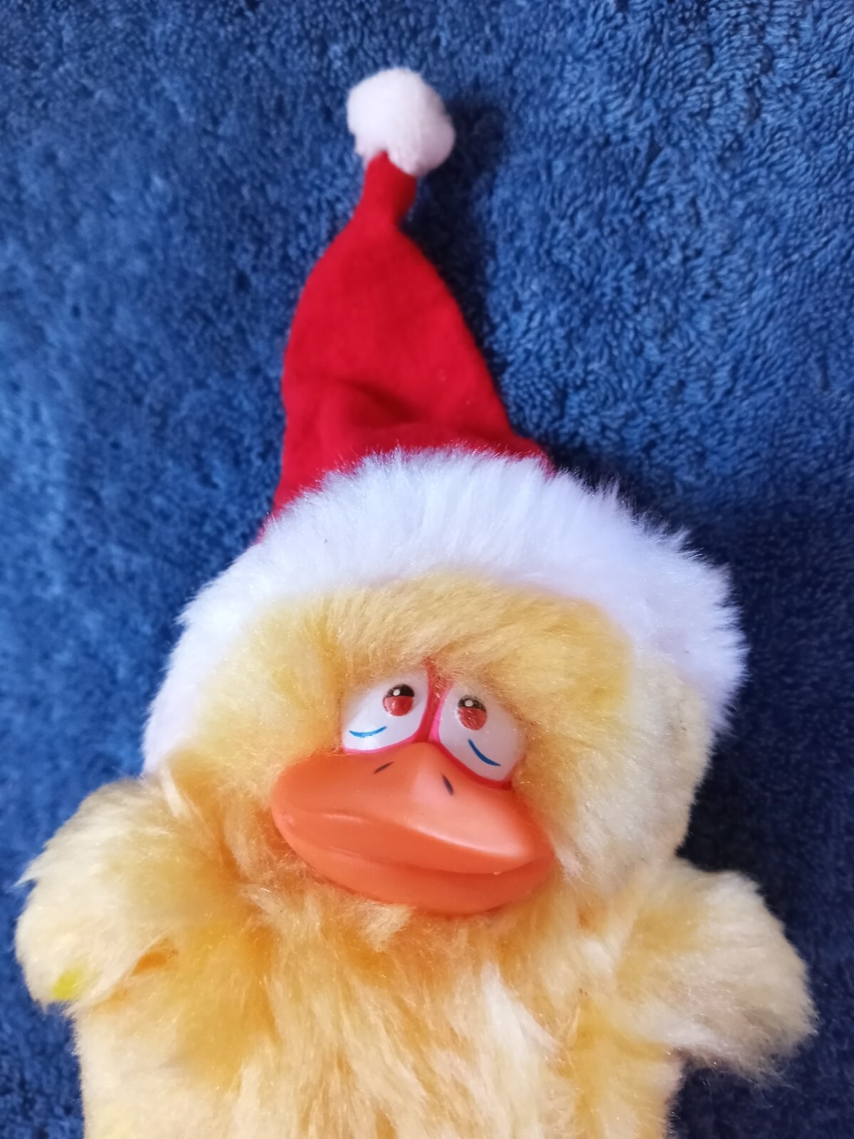 Vtg Russ Berrie Lester The Looney Bird Yellow Ornament 6" Xmas Plush ...