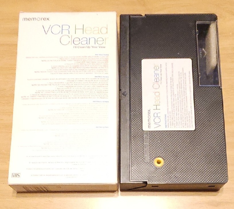 MEMOREX VCR HEAD CLEANER VHS TAPE. **TAPE ONLY, NO LIQUID** | eBay