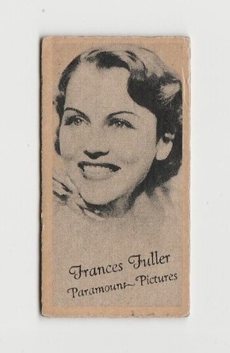 Frances Fuller 1934 Peerless Pat. No. Weight Machine Trading Card ...