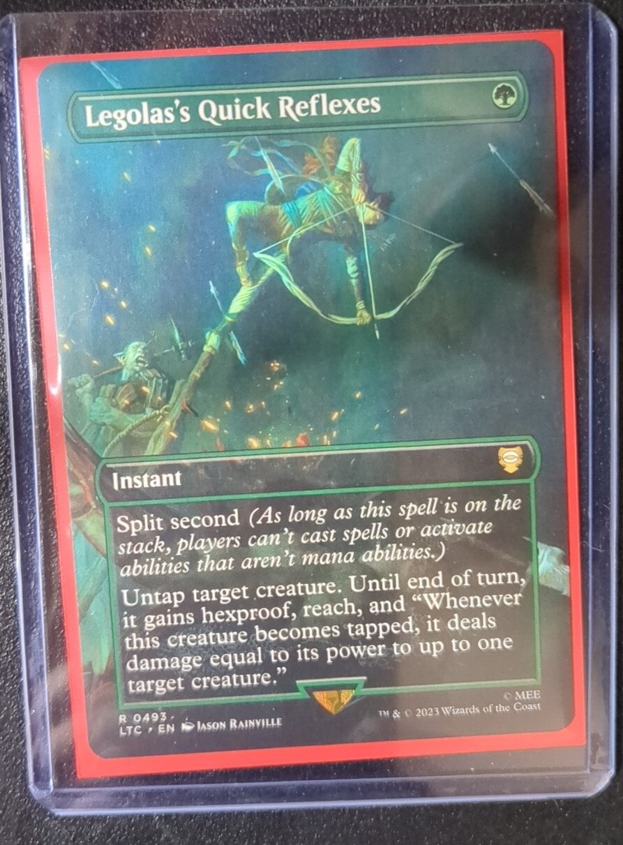 MTG. Legolas's Quick Reflexes. Borderless. Lord Of The Rings. Pack ...