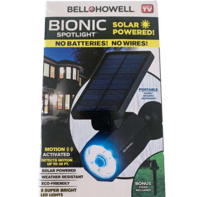 Bell + Howell Bionic Spotlight Solar Powered Outdoor Light Motion ...