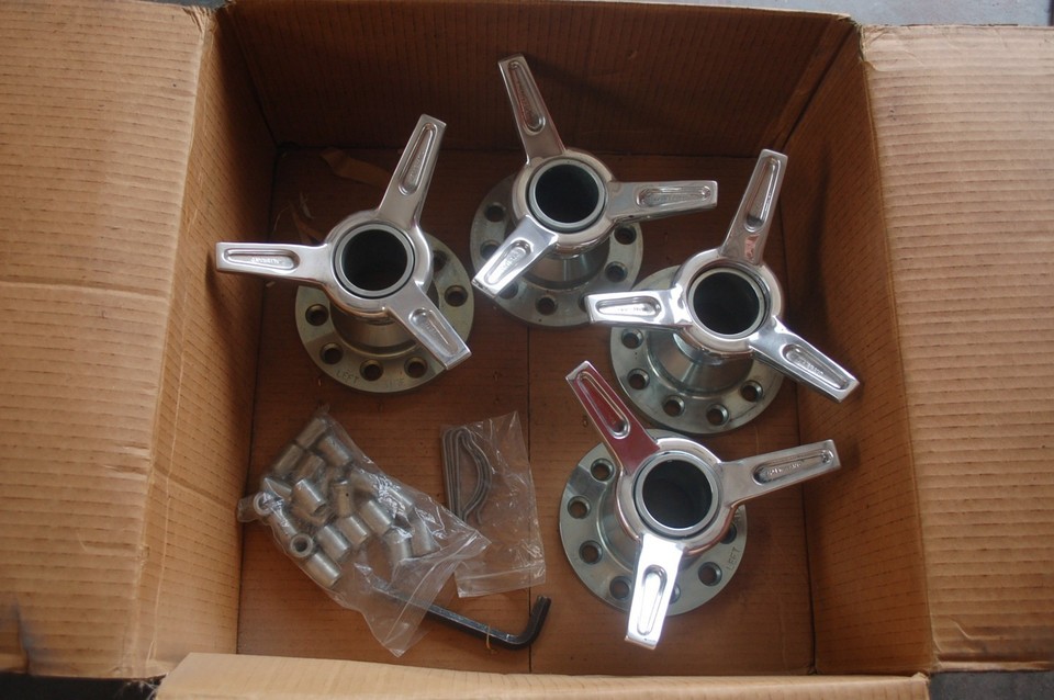 Halibrand true knock off kidney bean wheels, complete with hubs, pins ...