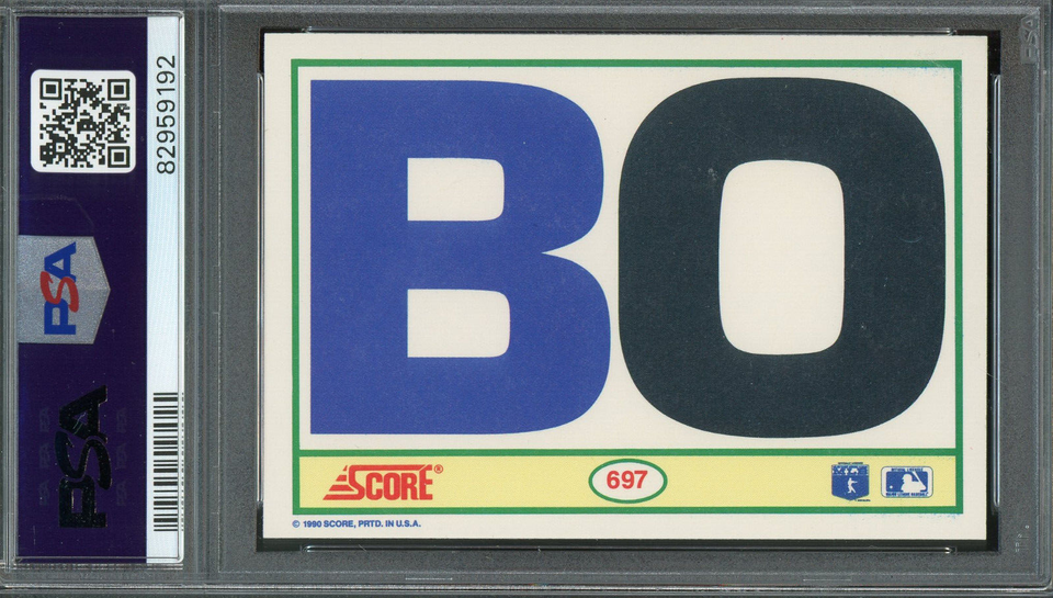 1990 Score Bo Jackson #697 PSA 10 GEM MINT *ICONIC Football + Baseball ...