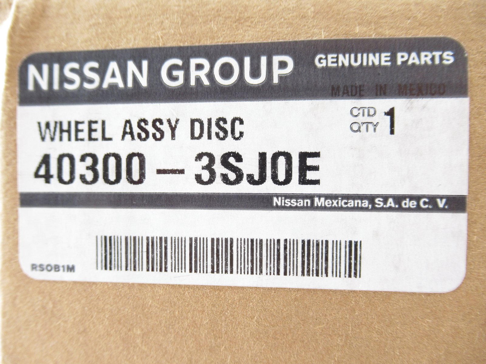 Genuine OEM Nissan 40300-3SJ0E 16" Steel Wheel 2013-2019 Sentra | eBay