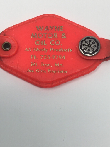Wayne Motor & Oil Skelly Mt Iron MN Keychain, Minnesota Key Ring ...