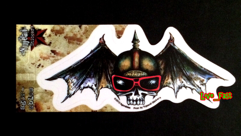 WINGED SKULL HELMET DECAL STICKER biker hot rod lowbrow ed roth weirdo ...